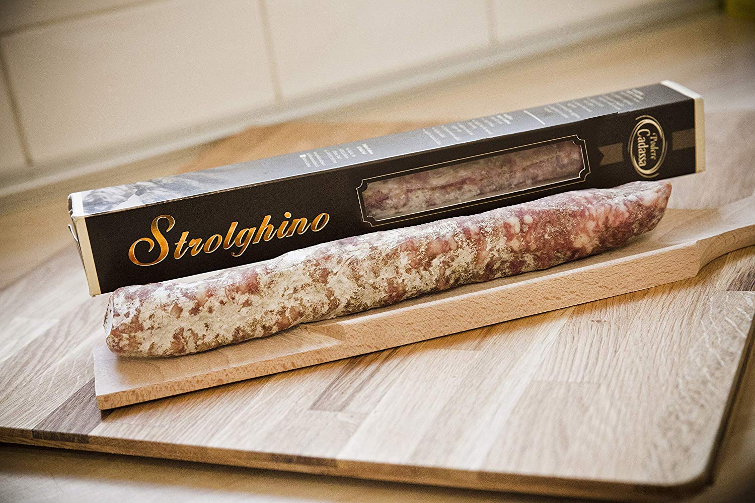 Ca. 200gr Strolghino di Culatello - Parmaschinken Salami I Passione Italia