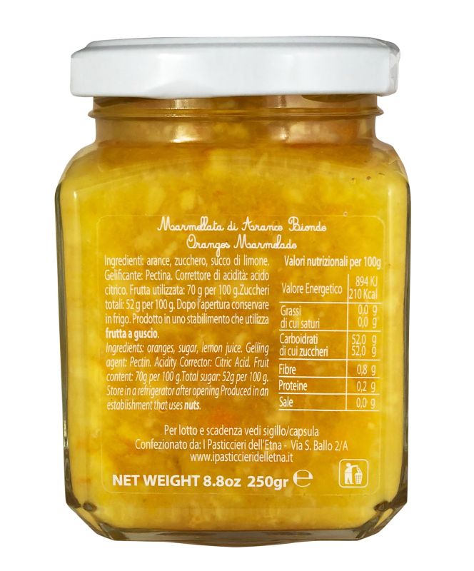 250gr Orangen Marmelade aus Sizilien
